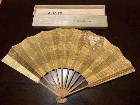 仕舞扇 金彩 鷺 桜 観世流 能楽扇 メルカリ