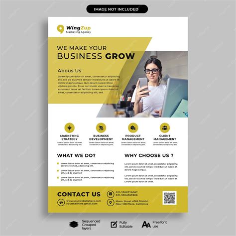 Premium Psd Modern Corporate Business Flyer Psd Template