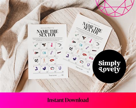 Bachelorette Party X Rated Name The Sex Toy Game Modern Bachelorette