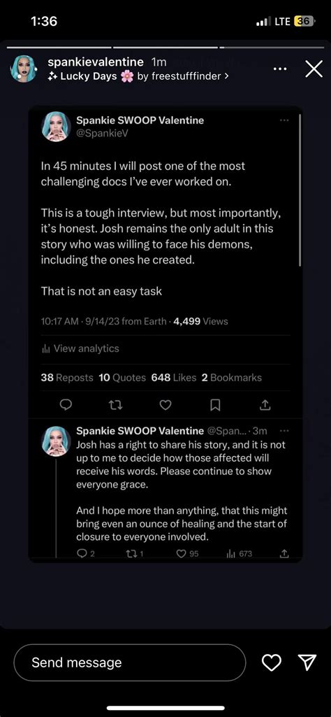 Swoops New Insta Story R Doweknowthempodcast