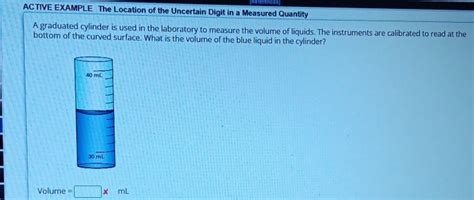 Active Example The Location Of The Uncertain Digit In A Measured