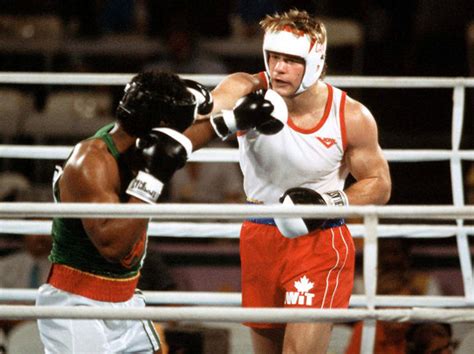 Olympics 1984 Los Angeles Boxing Heavywts Can Willie Dewitt Vs