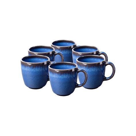 Villeroy And Boch Lave Bleu Kaffeetasse 6 Stück Blau