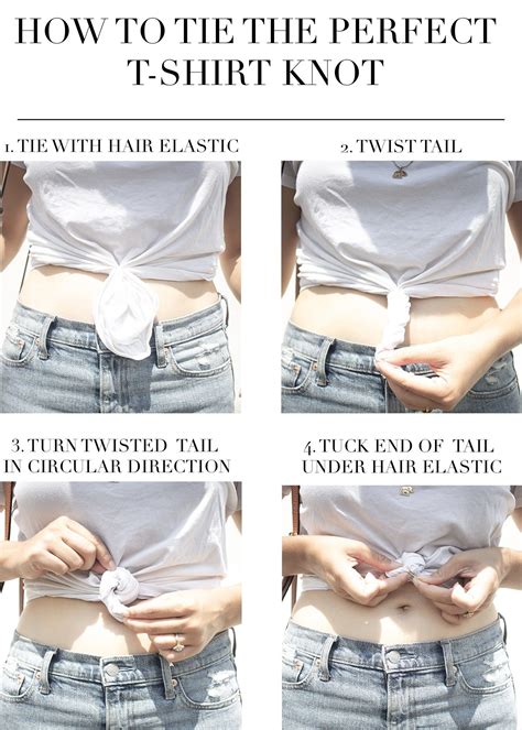 How To Tie A T Shirt Without A Knot At Kayla Frayne Blog
