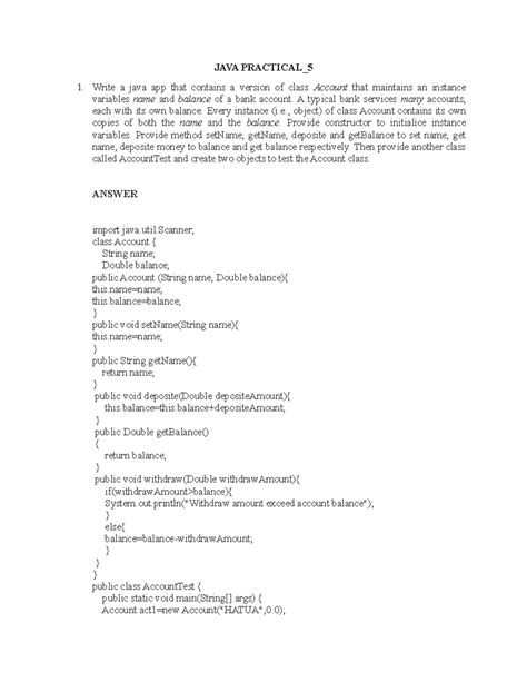 Java Practical Training Java Practical Write A Java App That
