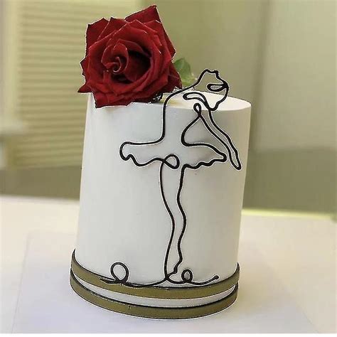 Acrylic Minimalist Art Lady Face Cake Topper Wedding Sexy Woman Girl
