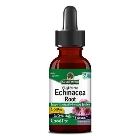 Organic Echinacea Root Extract In 60ml From Natures Answer