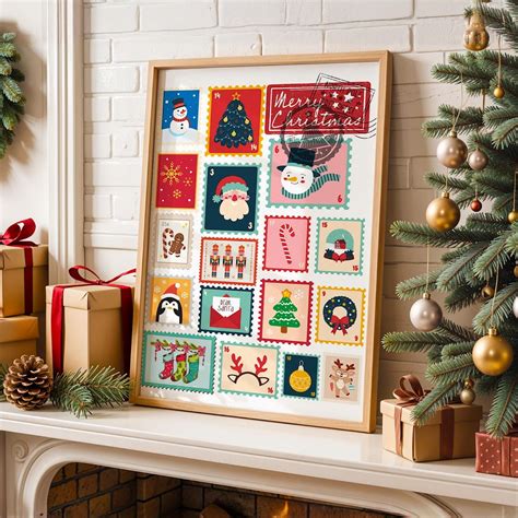 Stamp Poster Stamp Wall Art Poster Decor Stamp Decor Home Decor