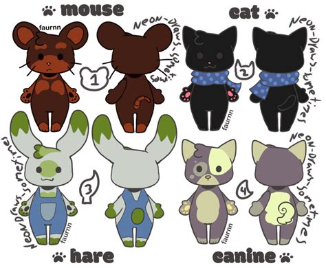 Closed Chibi Anthro Adopt Batch By Neondrawssometimes On Deviantart