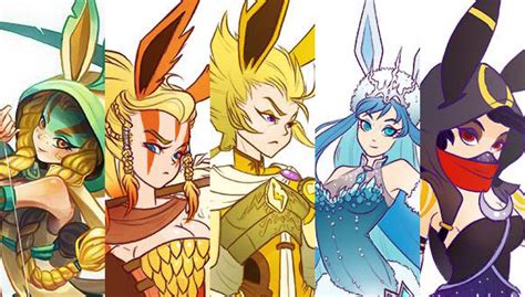Gijinka The Dandd Eeveelutions