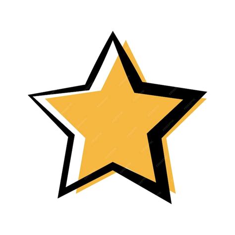 Free Vector Offset Colour Star