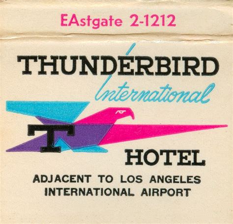 Thunderbird International Hotel Label