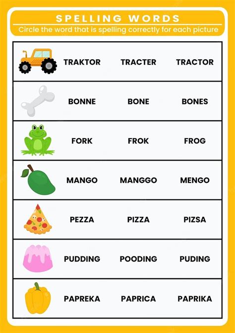 2nd Grade Spelling Practice Worksheet Download And Print Now