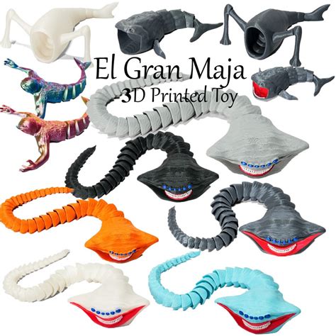 3d Printed Toy El Gran Maja The Bloop Toy Sea Eater Toys Trevor