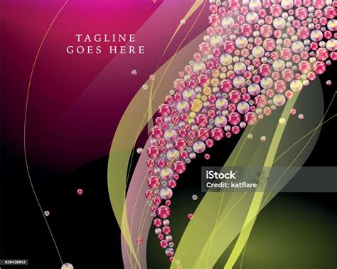 Vetores De Abstrato De Vetor Com Padrão De Strass E Elementos