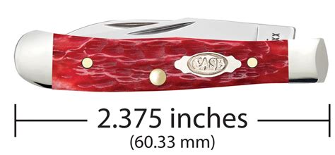 Case Knife Dark Red Bone Tiny Trapper 31944 Coldwater Seed And Supply