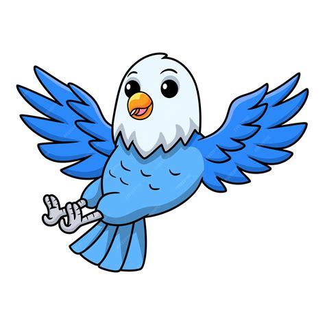 Cartoon Birds Flying Away