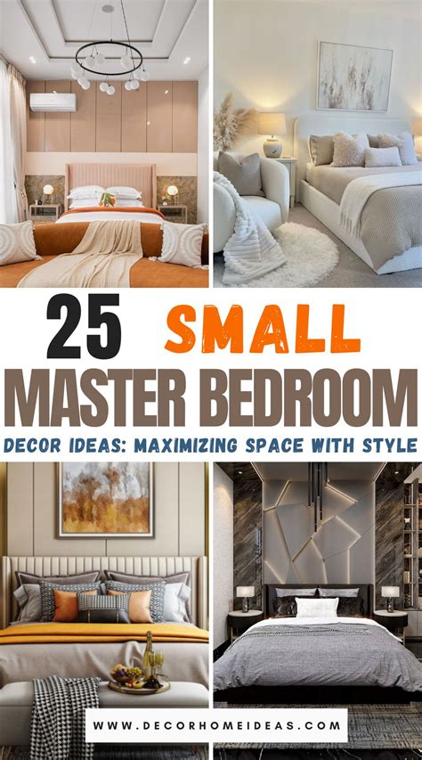 25 Small Master Bedrooms Decor Ideas Maximizing Space With Style