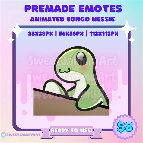 Animated Bongo Nessie Emote By Sweetjammy On Deviantart