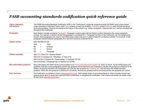 Fasb Accounting Standards Codification Quick Reference Guide Guías