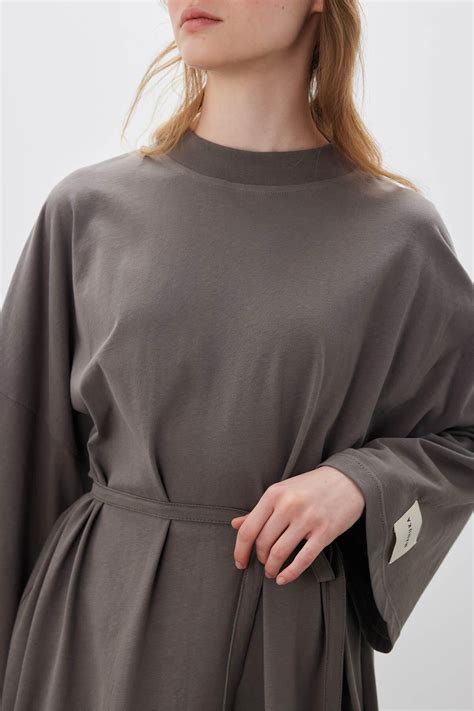Oversize Uzun Rahat Elbİse Antrasİt Manuka