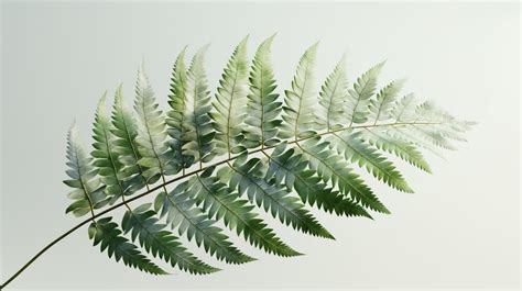 Fern Leaf Showcasing The Selfsimilarity And Recursive Patterns
