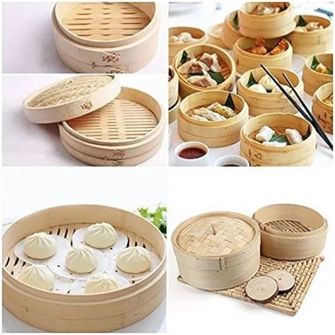 Beige Bamboo Round Momo Box Size Dimension 13inch Diameter At Rs 100 Piece In Agartala