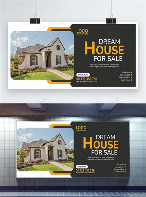 Bill Borad Template For An Online Banner Advertising Dream Homes In