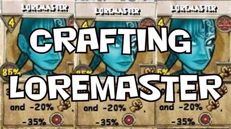 Wizard101 Finally Crafting Loremaster Youtube