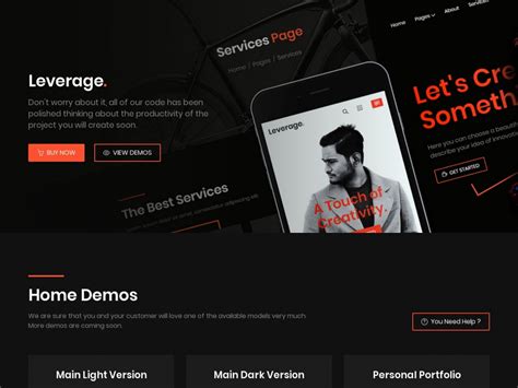 Template Web Premium Profesional Leverage Plantillas Html Gratuitas