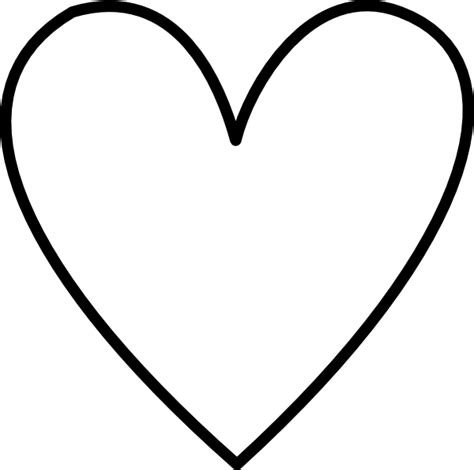 White Heart Outline Clip Art At Vector Clip Art Online