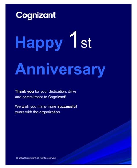 Kalpesh Sonar On Linkedin Cognizant Firstjob Workanniversarycelebration