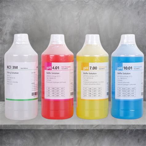 Ph標準液 500ml 校正液 酸鹼液 3m Kcl 校正液 電極保存液 實驗用藥品 蝦皮購物