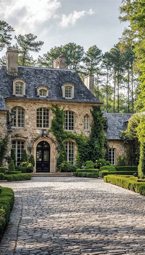 French Château French Chateu Old Style House Exterior Stone Homes