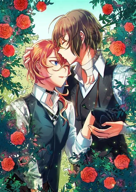 Soukoku Wedding Dazai X Chuuya Fanart Kiss Dazai X Chuuya Wedding Chuuya Y Dazai