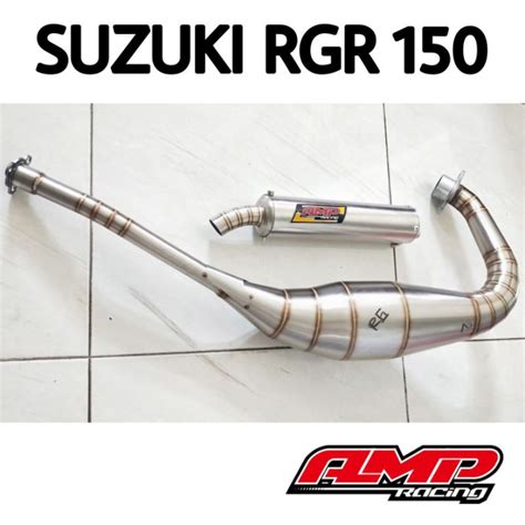 Original Suzuki Rgr 150 Exhaust Full Stainless Amp Racing Model Shopee Malaysia