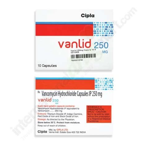 Buy Vancomycin Price Order At 5 27 Per Tablet Idm