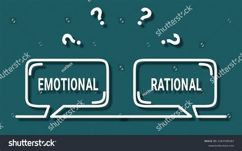 Emotional Vs Rational Emotional Vs Rational Stock Vector Royalty Free