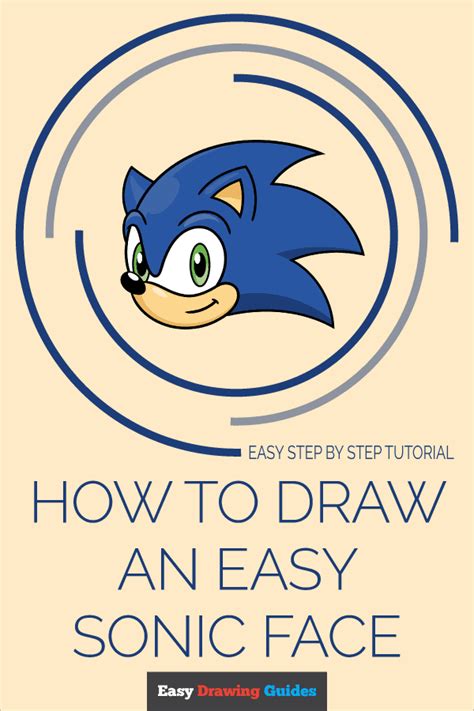 How To Draw An Easy Sonic Face Really Easy Drawing Tutorial In 2024