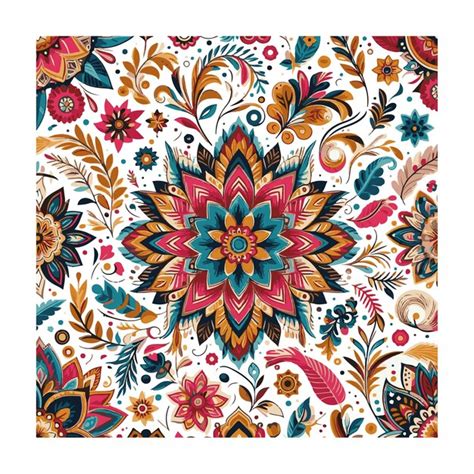 Colorful Vector Of Bed Sheet Pattern Design Premium Ai Generated Vector