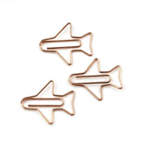 Скріпка Літак 28 32мм Рожеве Золото 1шт Skr033 ціна 7 50 ₴ купити на