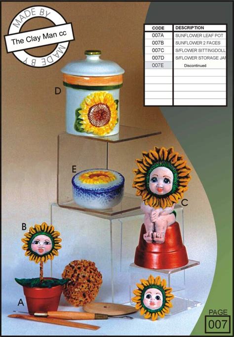 Sunflower Sitting Doll 007c Cape Pottery Supplies