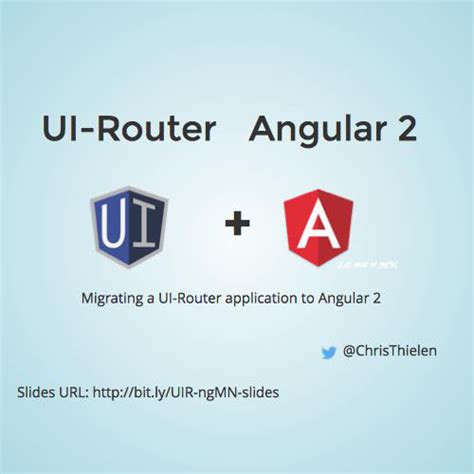 Migrating A Ui Router App To Angular 2