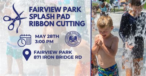 Fairview Park Splash Pad Ribbon Cutting Ceremony