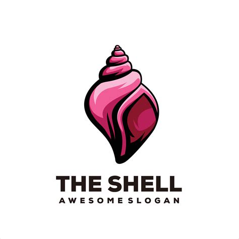 Shell Mascot Illustration Logo 15801392 Vector Art At Vecteezy