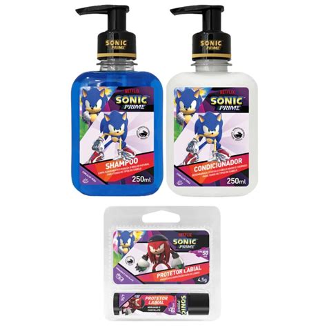 Kit Shampoo Condicionador Protetor Labial Sonic Shopee Brasil
