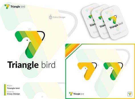 Triangle Bird Logo Design Minimalist Logo Design On Behance