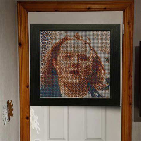 Made This Using 900 Rubiks Cubes Only Own 100 Of Them So I Had To Build It In 9 Stages Then