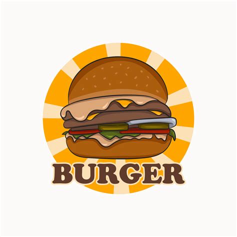 Fast Food Burger Vector Illustration 15332159 Vector Art At Vecteezy
