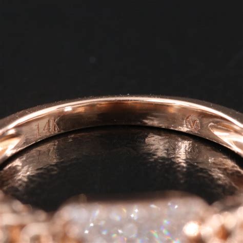 14k Rose Gold 013 Ctw Diamond Ring Ebth